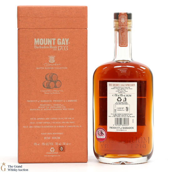 Mount Gay - 20 Year Old - PX Sherry Cask Expression - Master Blender ...