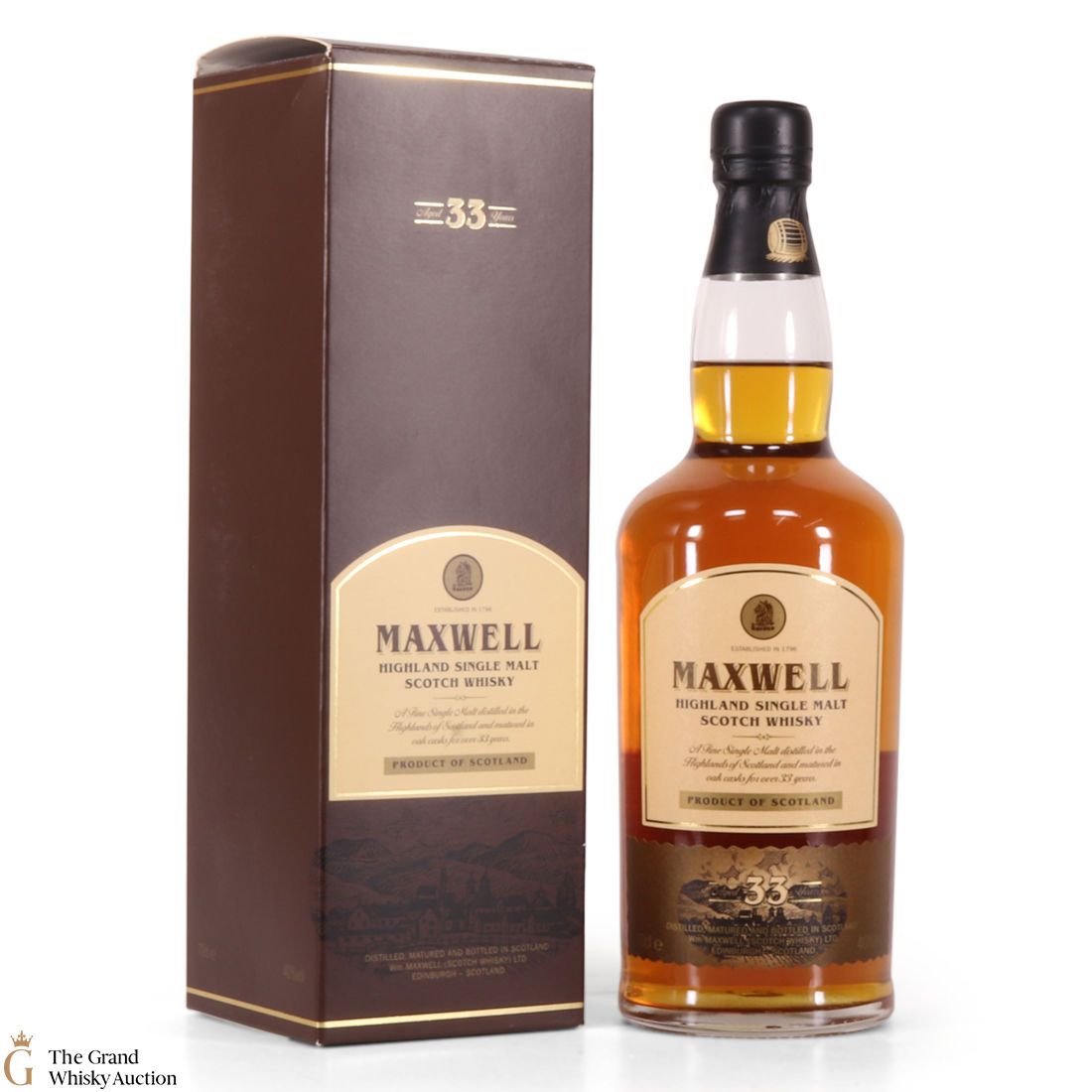 Maxwell - 33 Year Old Highland 1979 Auction | The Grand Whisky Auction
