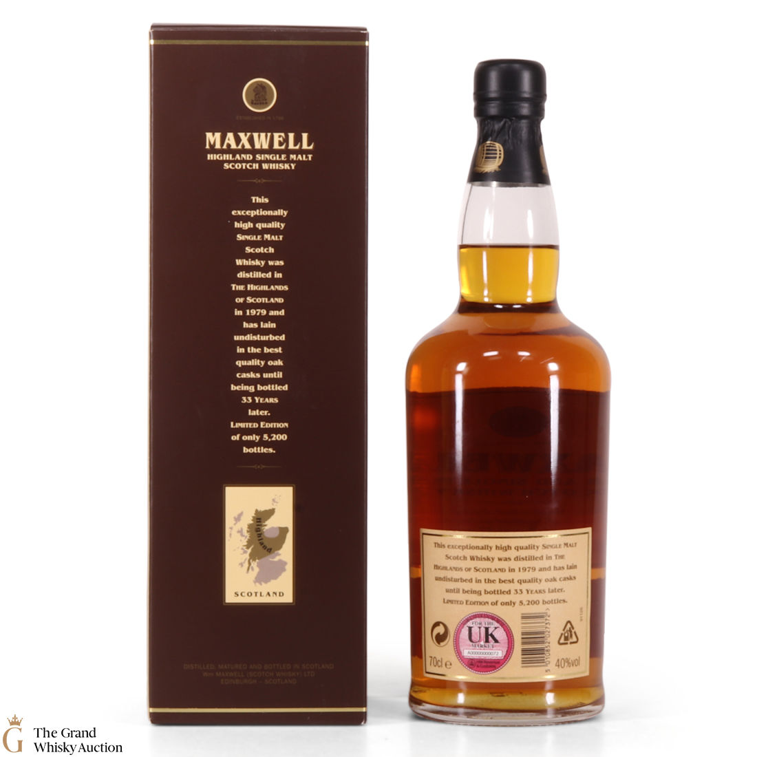 Maxwell - 33 Year Old Highland 1979 Auction | The Grand Whisky Auction