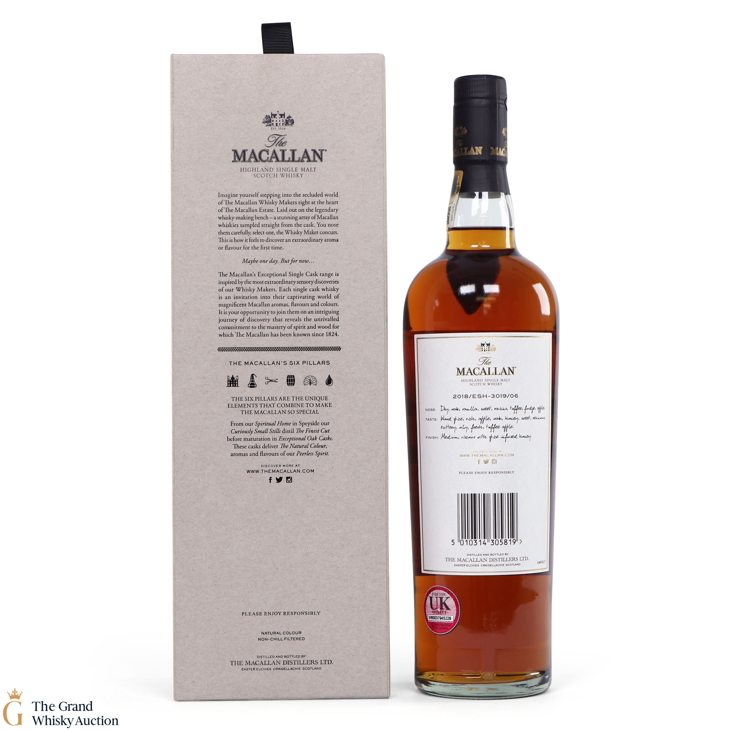 Macallan - Exceptional Single Cask 2018/ESH / 3019/06 Auction | The ...