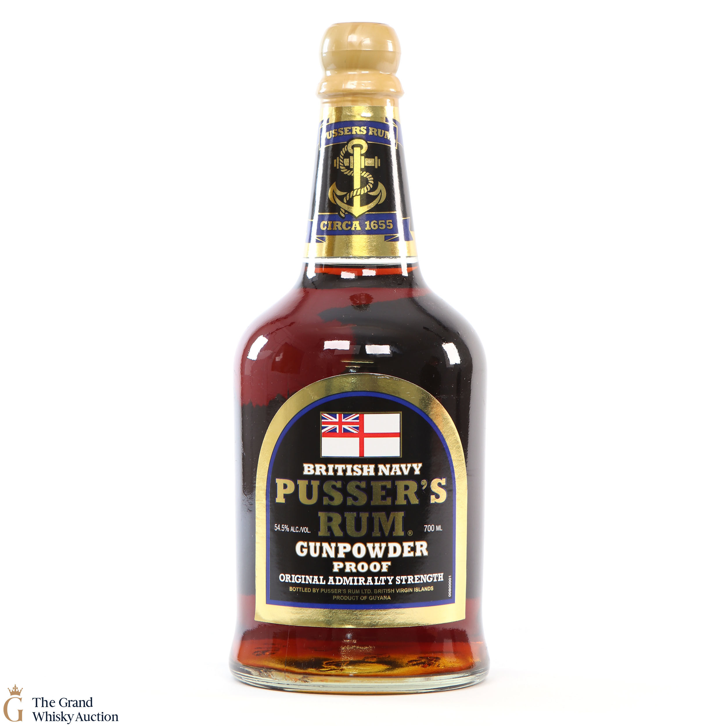 Pusser's - Gunpowder Proof British Navy Rum Auction | The Grand Whisky ...
