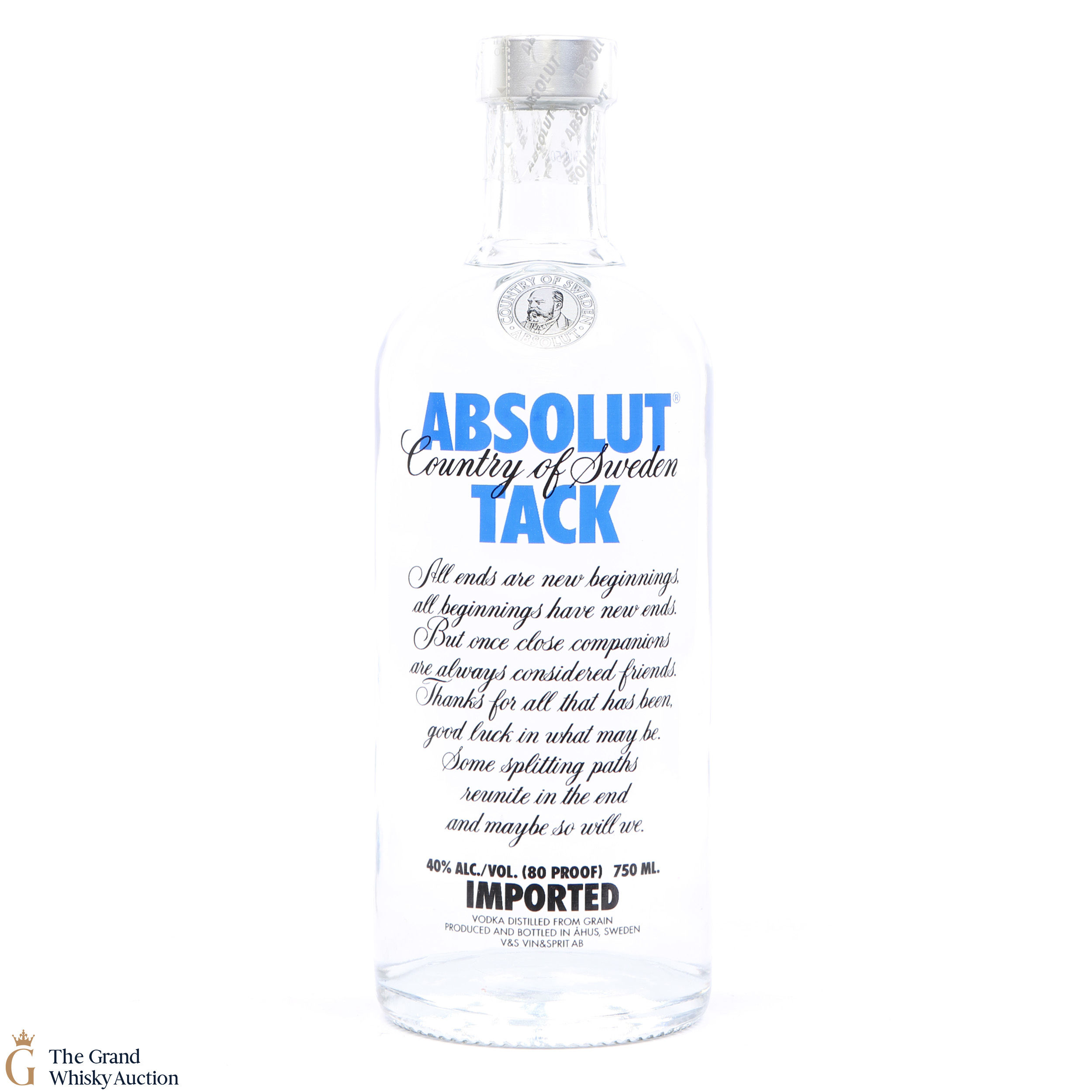 Absolut - Tack Auction | The Grand Whisky Auction