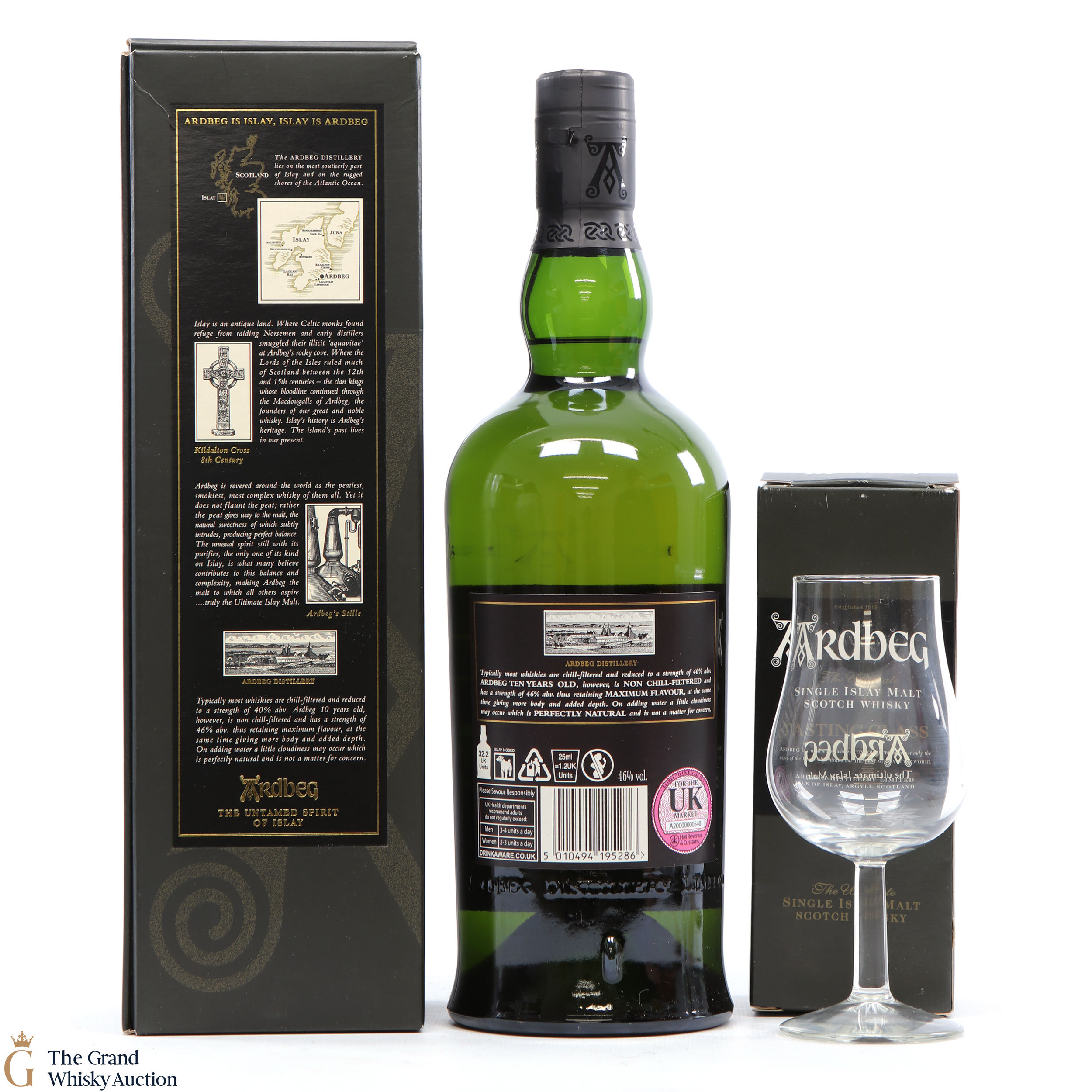 Ardbeg - 10 Year Old (& Tasting Glass) Auction | The Grand Whisky Auction