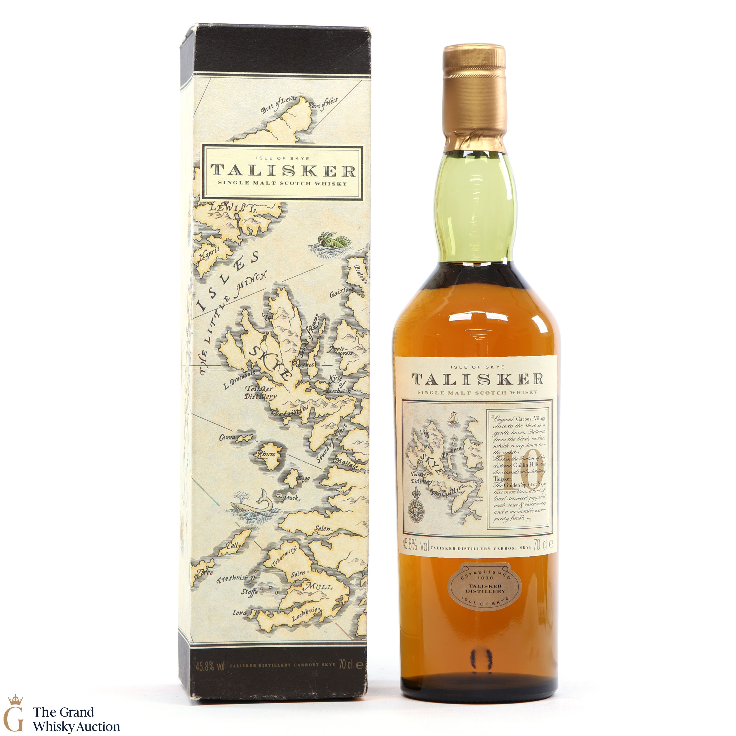 Talisker - 10 Year Old - Map Label Auction | The Grand Whisky Auction