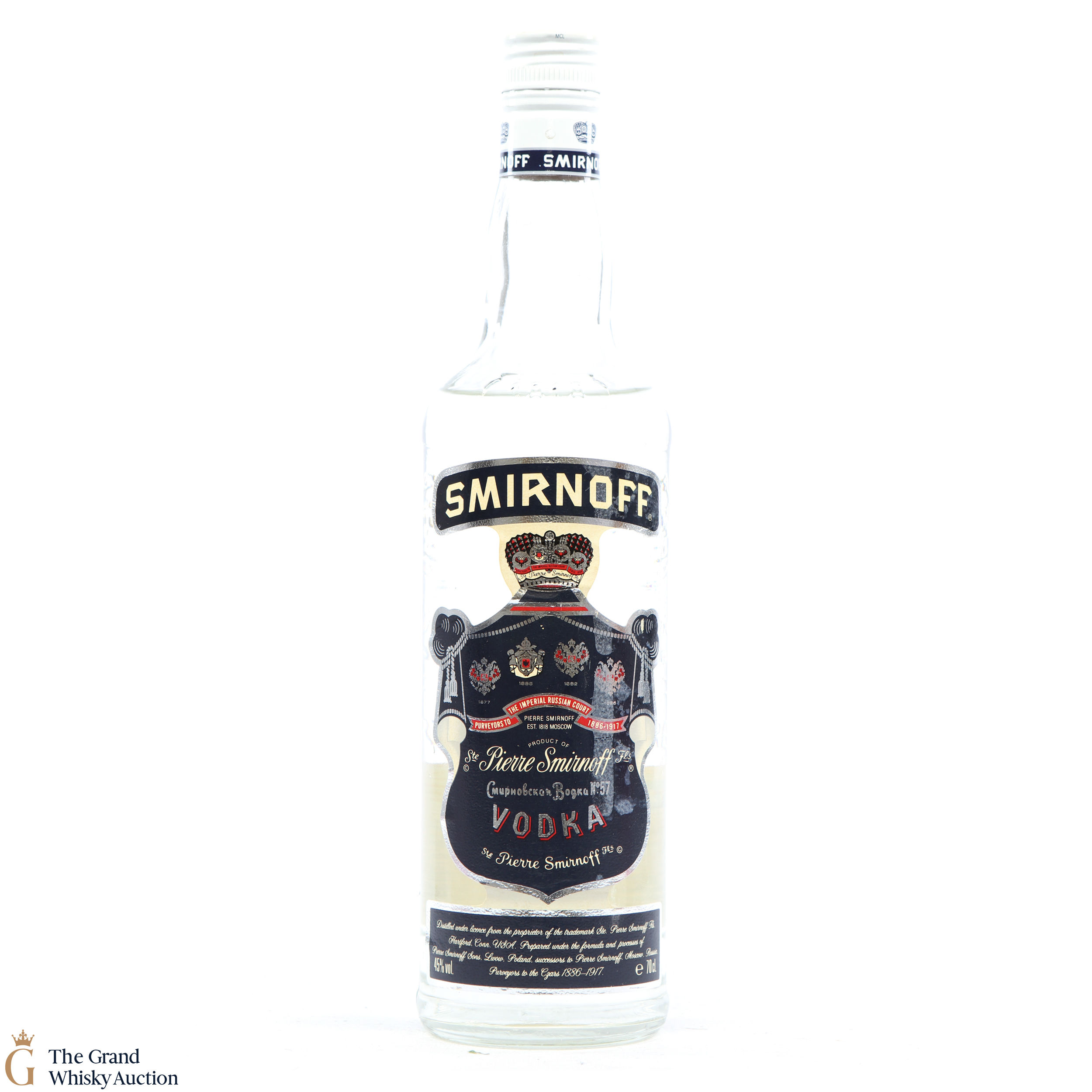 Smirnoff - 45% Vol Vodka Auction | The Grand Whisky Auction