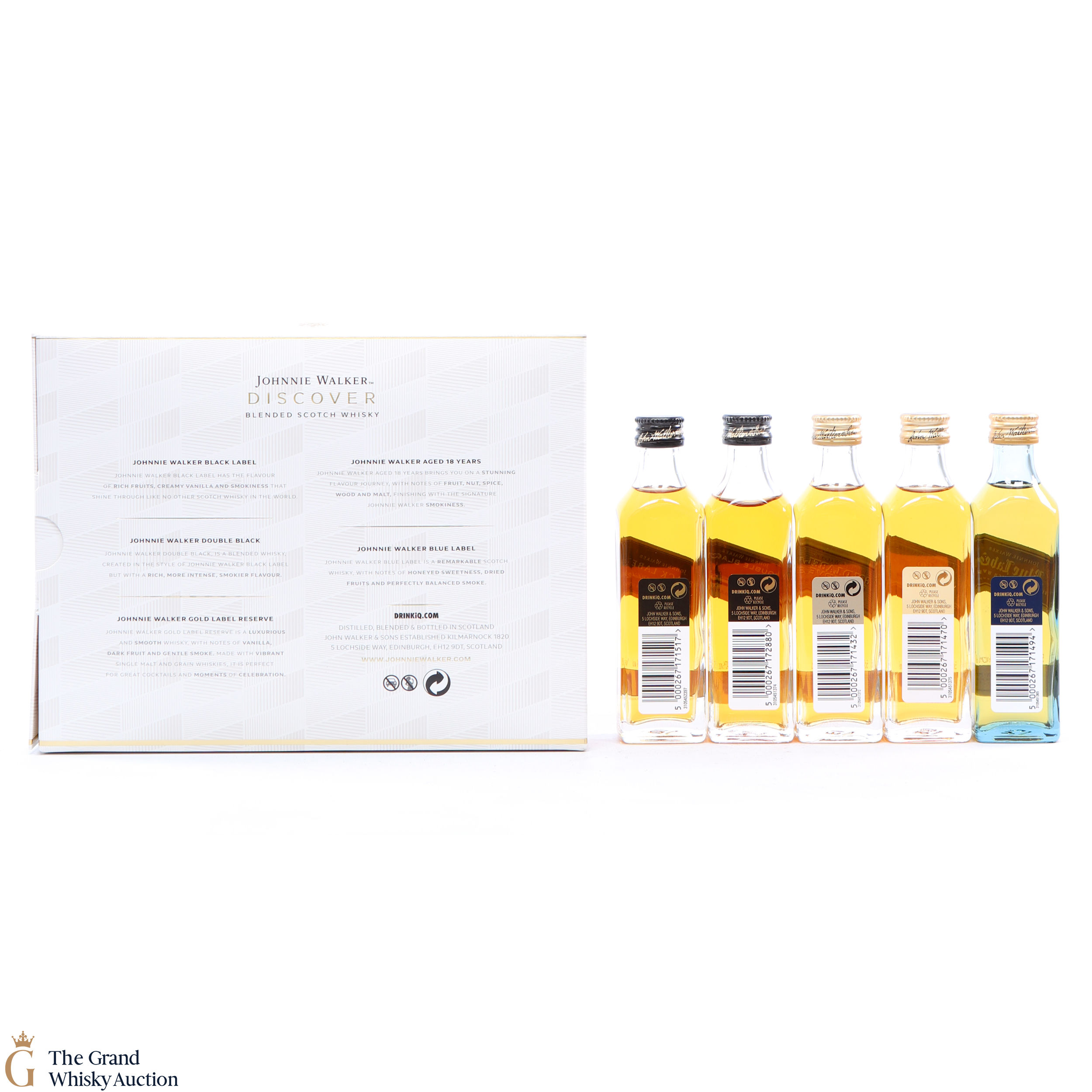 Johnnie Walker - Discovery Miniature Gift Set 5 x 5cl Auction | The ...