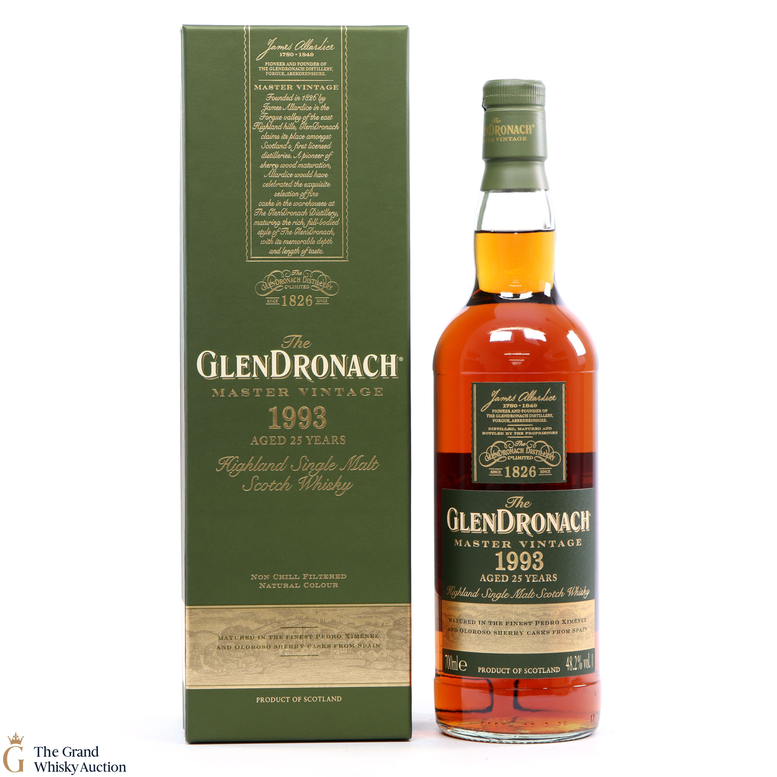 Glendronach - 25 Year Old (1993) - Master Vintage Auction | The Grand ...