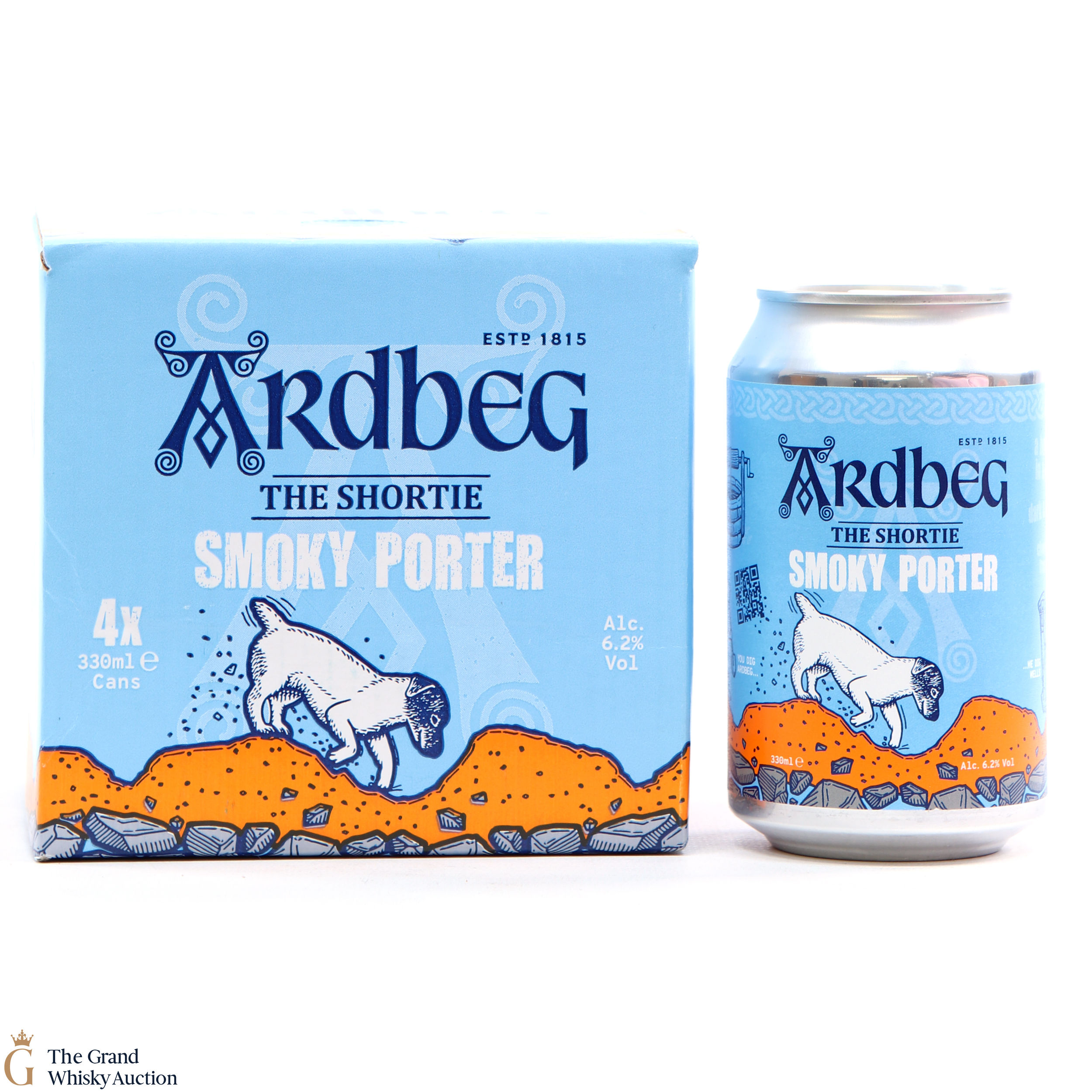 Ardbeg - The Shortie Smoky Porter 4 x 330ml Auction | The Grand Whisky ...