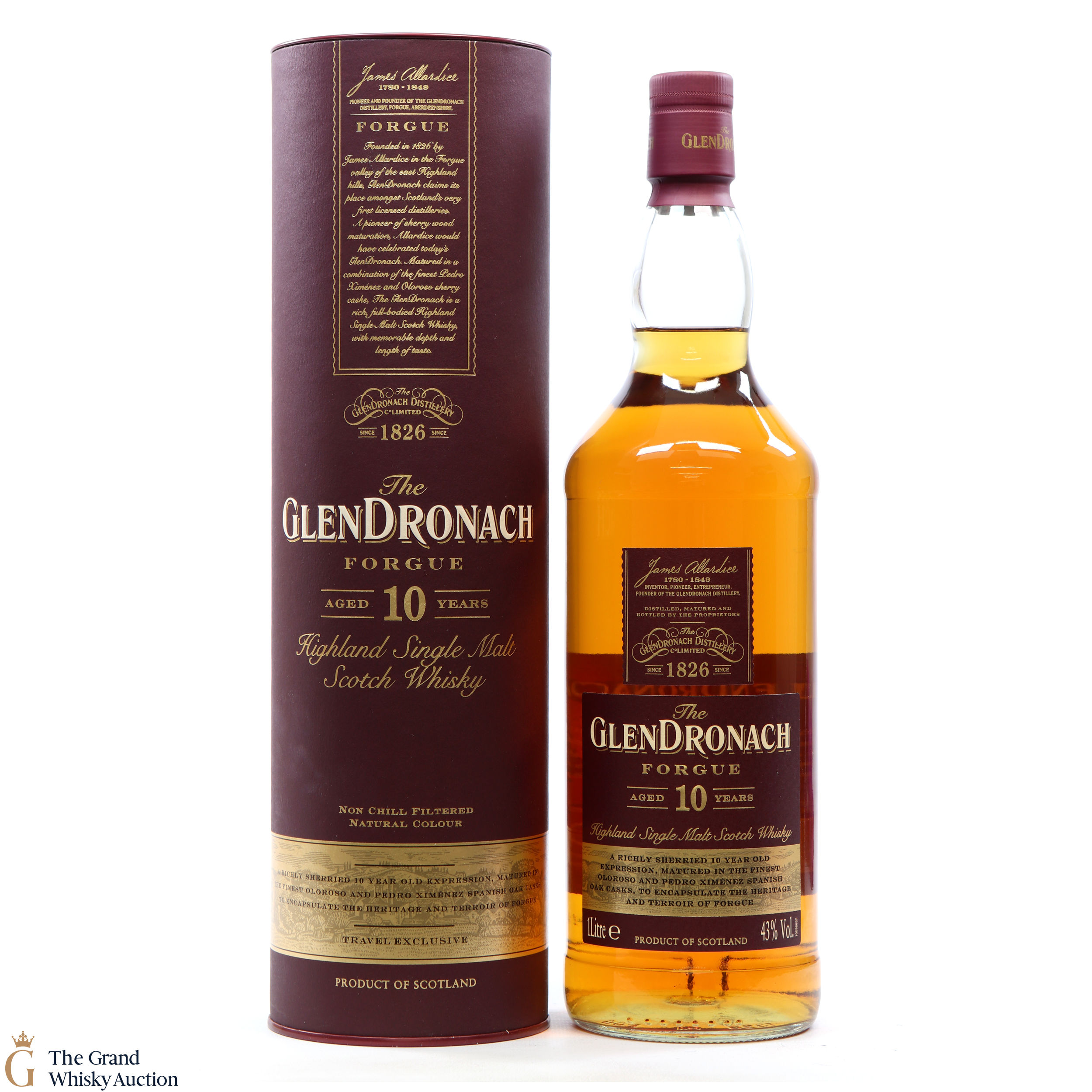 Glendronach - 10 Year Old - Forgue (1L) Auction | The Grand Whisky Auction