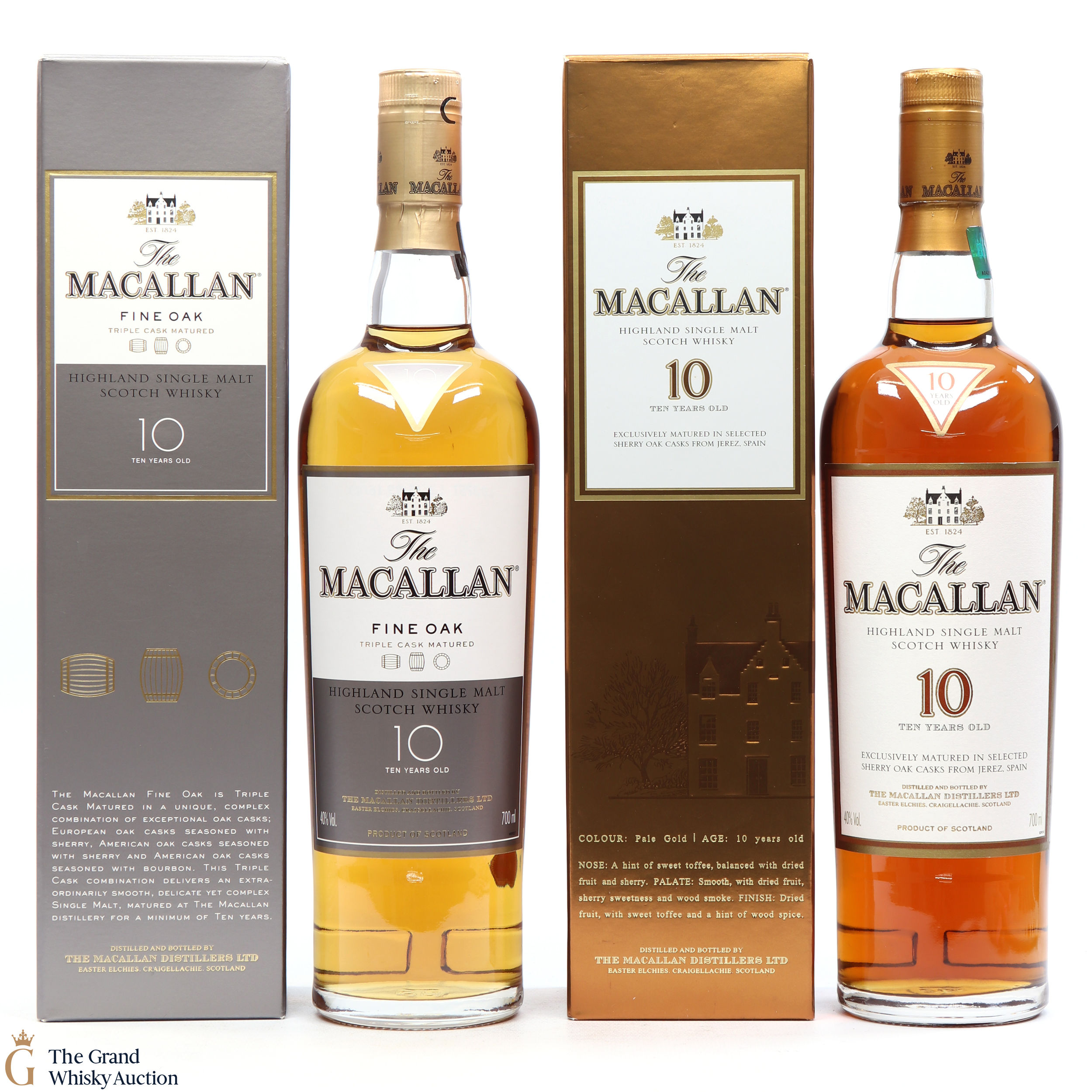 Macallan - 10 Year Old - Sherry & Fine Oak Auction | The Grand Whisky ...