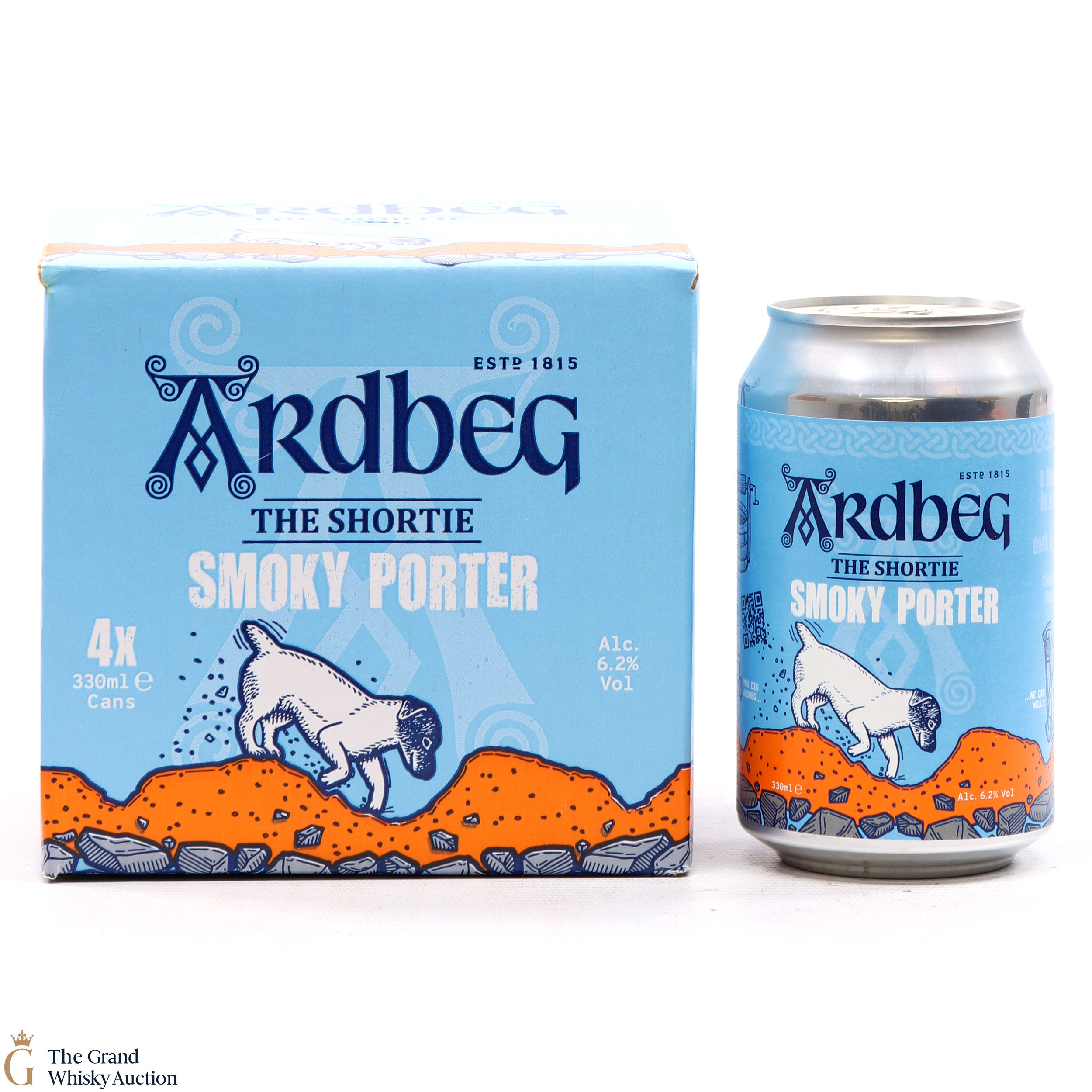 Ardbeg - The Shortie Smoky Porter 4 x 330ml Auction | The Grand Whisky ...