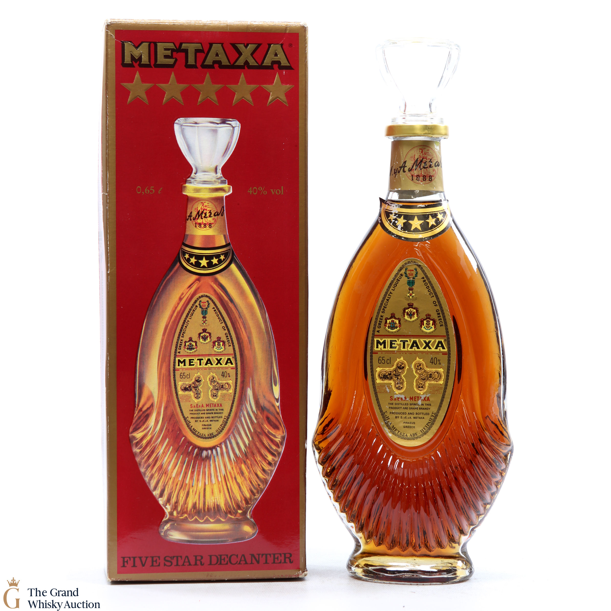 Metaxa - 5 Star Decanter 65cl Auction | The Grand Whisky Auction