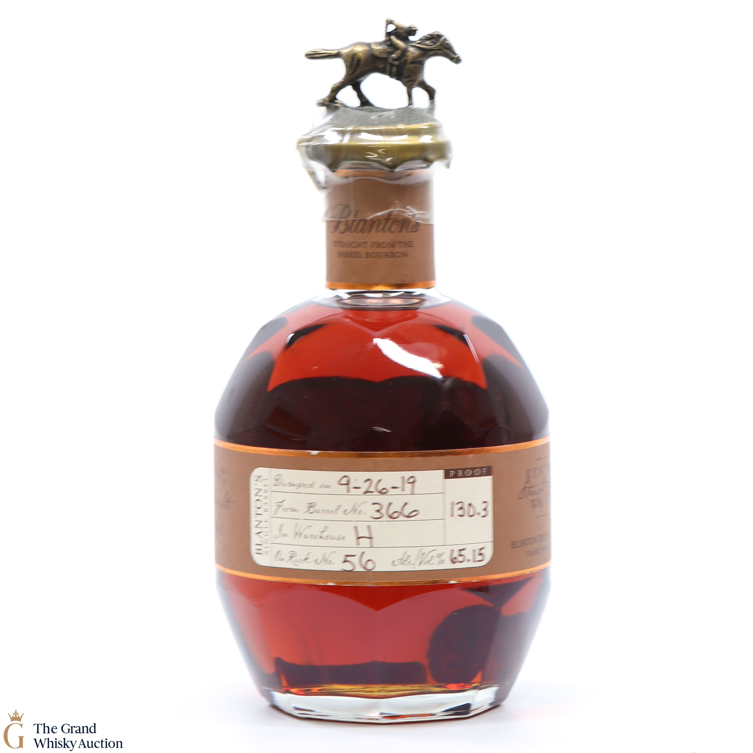 Blanton's - Straight From The Barrel #366 65.15% Auction | The Grand ...