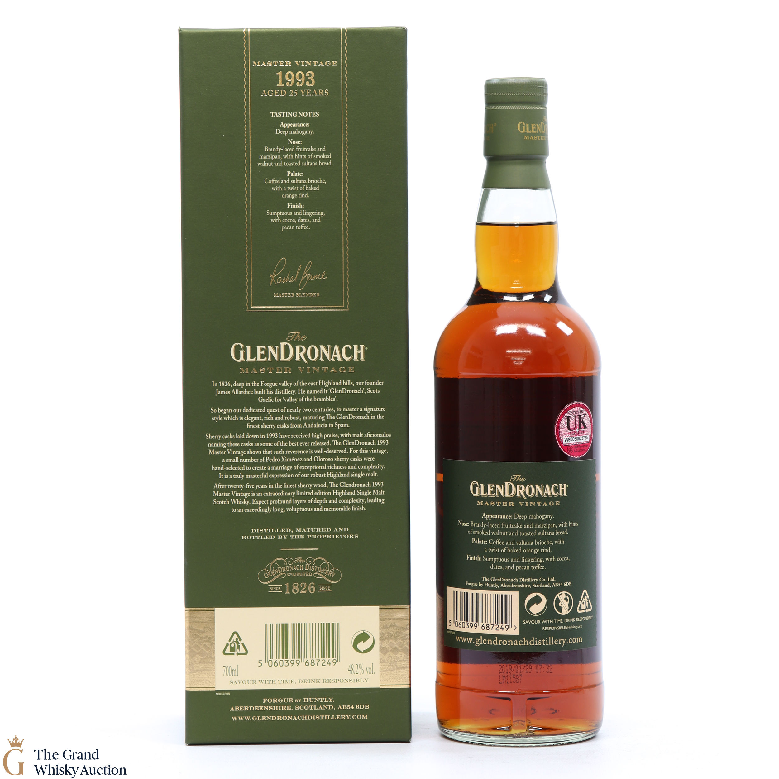 Glendronach - 25 Year Old - 1993 Master Vintage Auction | The Grand ...