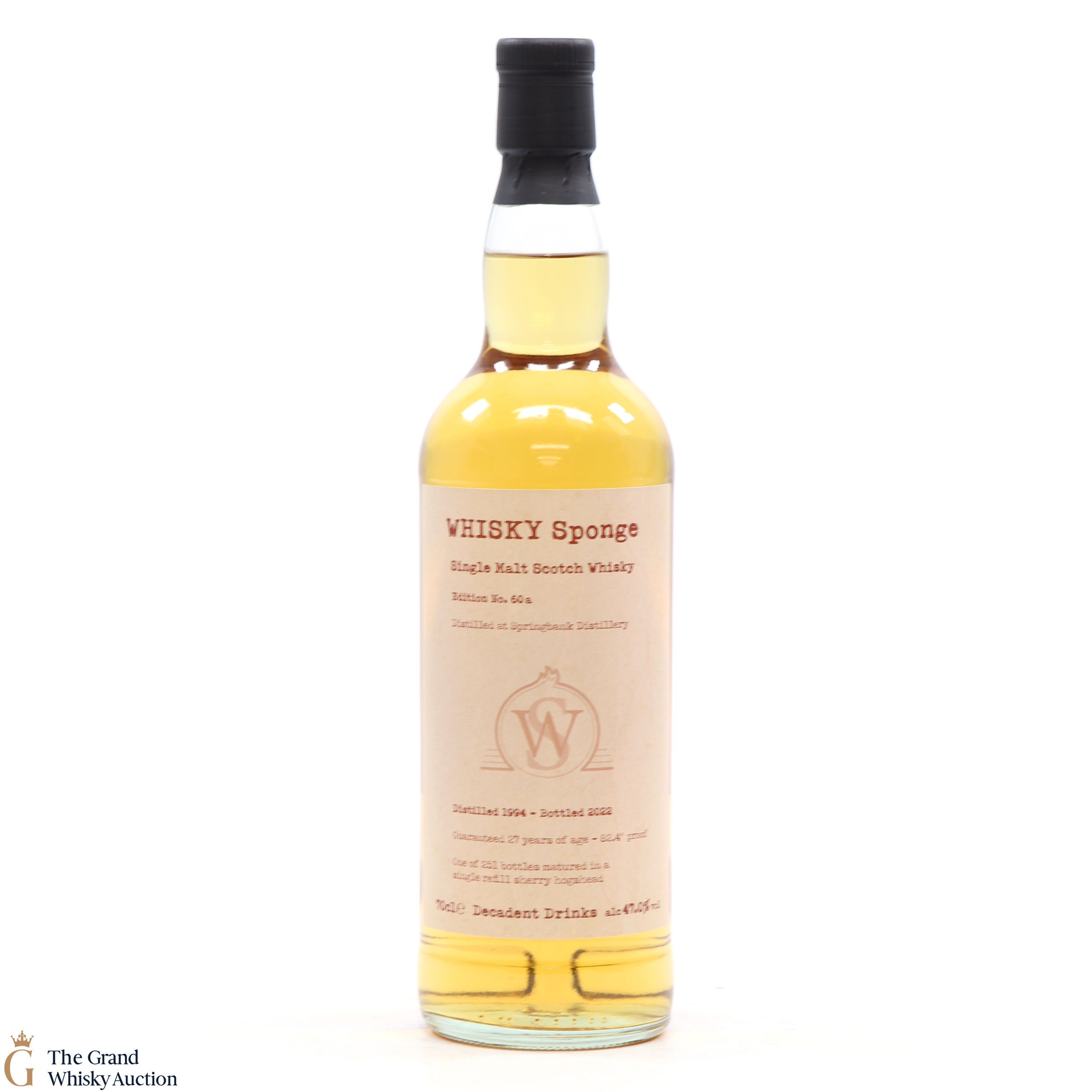 Springbank - 27 Year Old 1994 - Whisky Sponge No.60a Auction | The ...