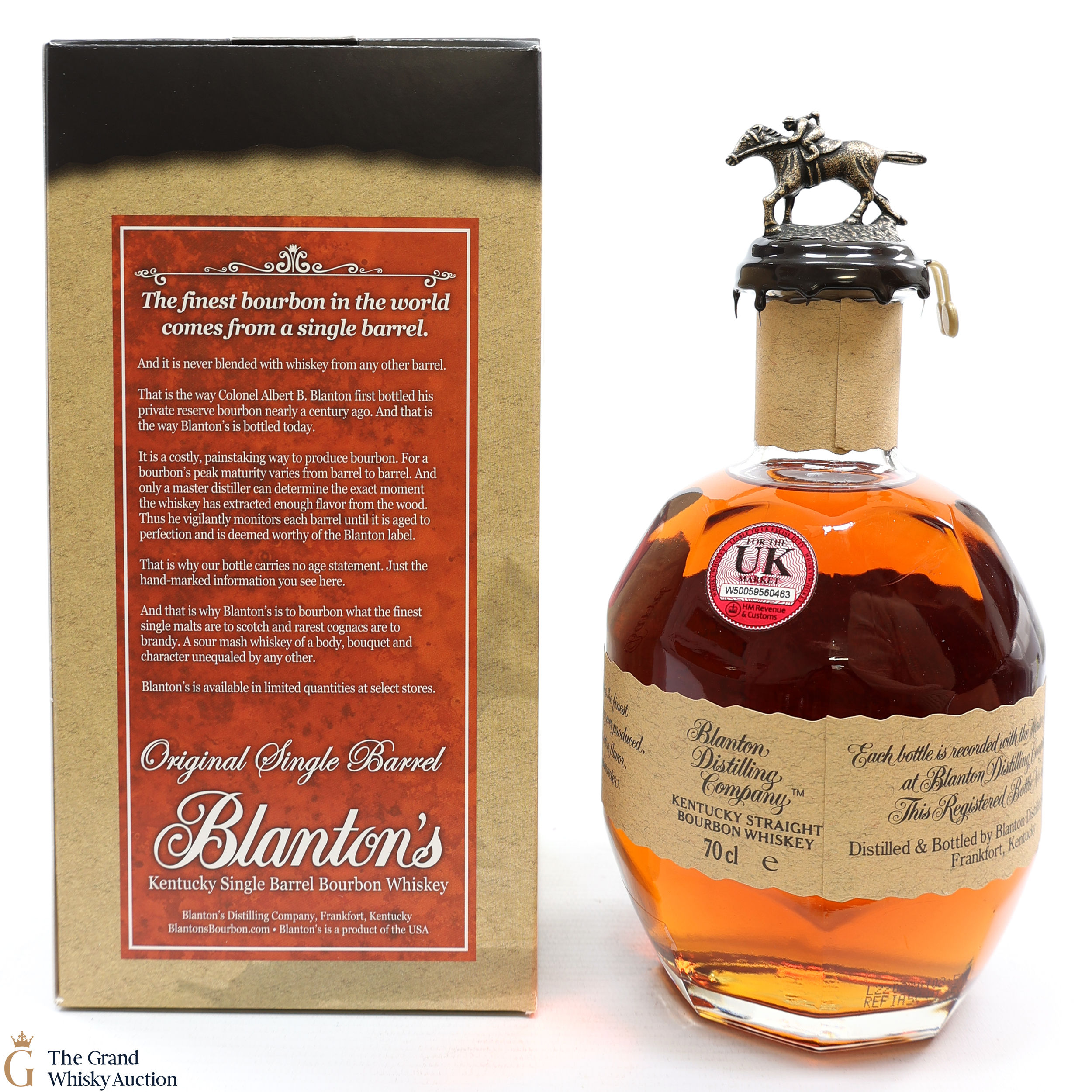 Blanton’s - Single Barrel Bourbon Original Auction | The Grand Whisky ...