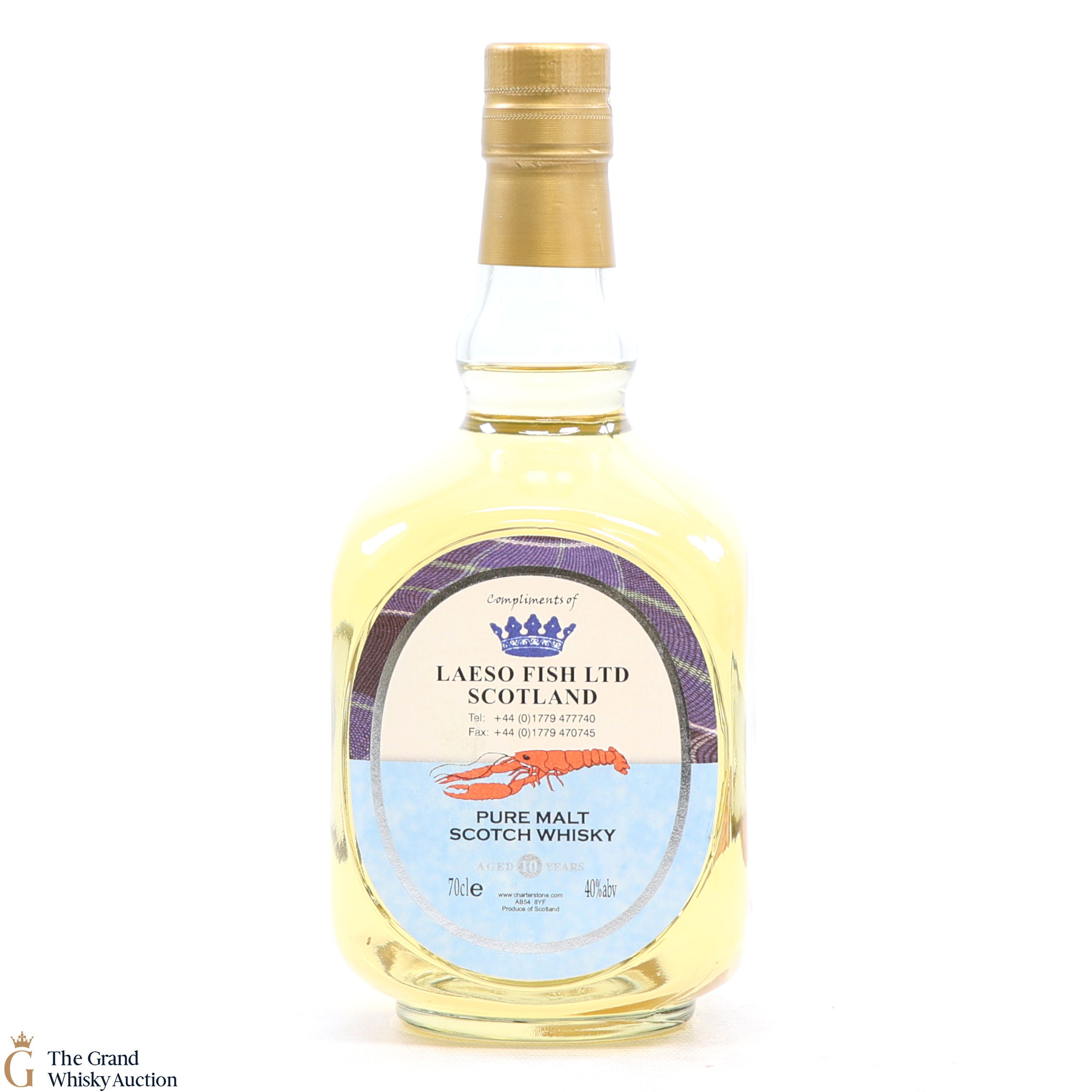 Pure Malt Scotch Whisky - 10 Year Old - Laeso Fish Ltd Scotland Auction ...