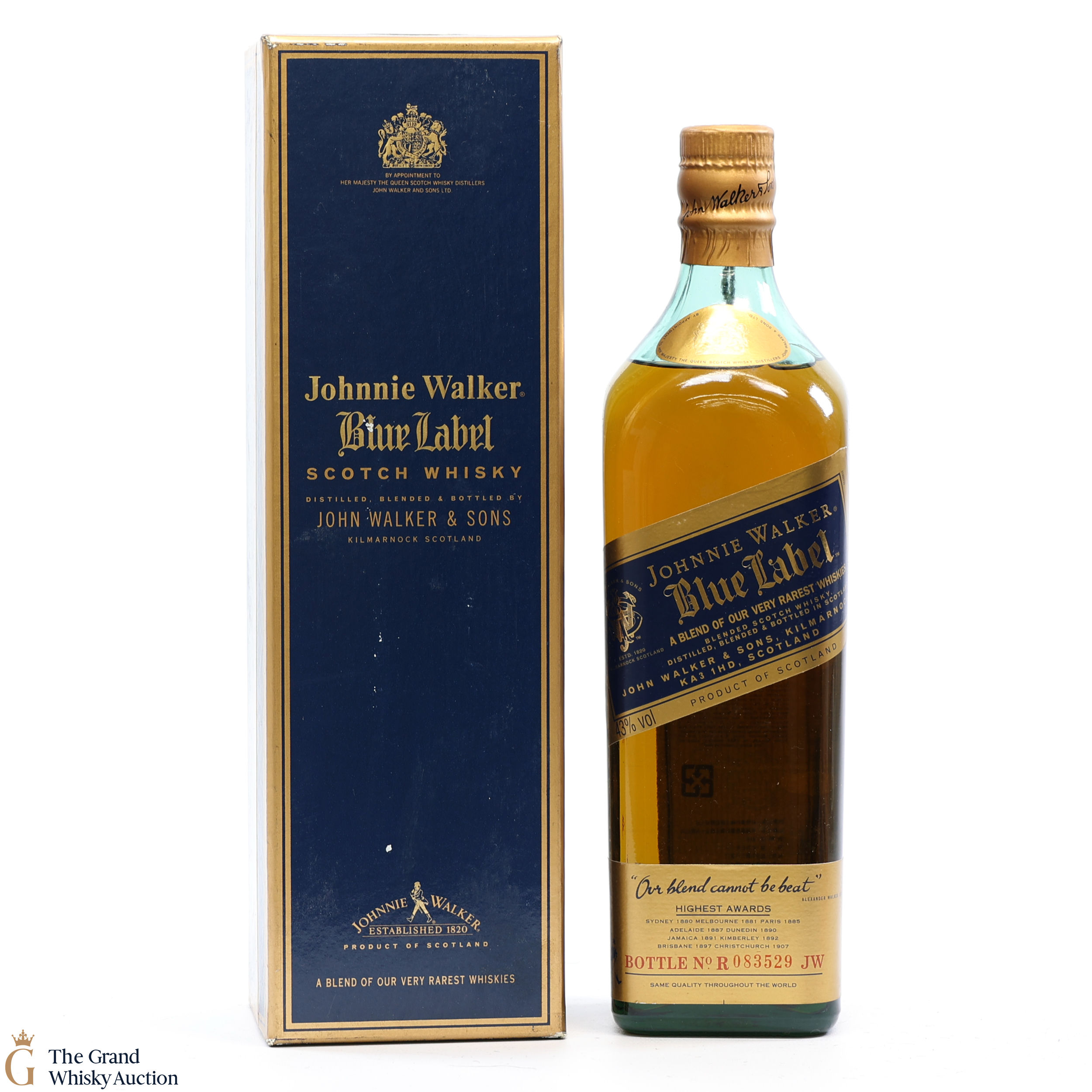 Johnnie Walker - Blue Label - Old Style 75cl Auction | The Grand Whisky ...
