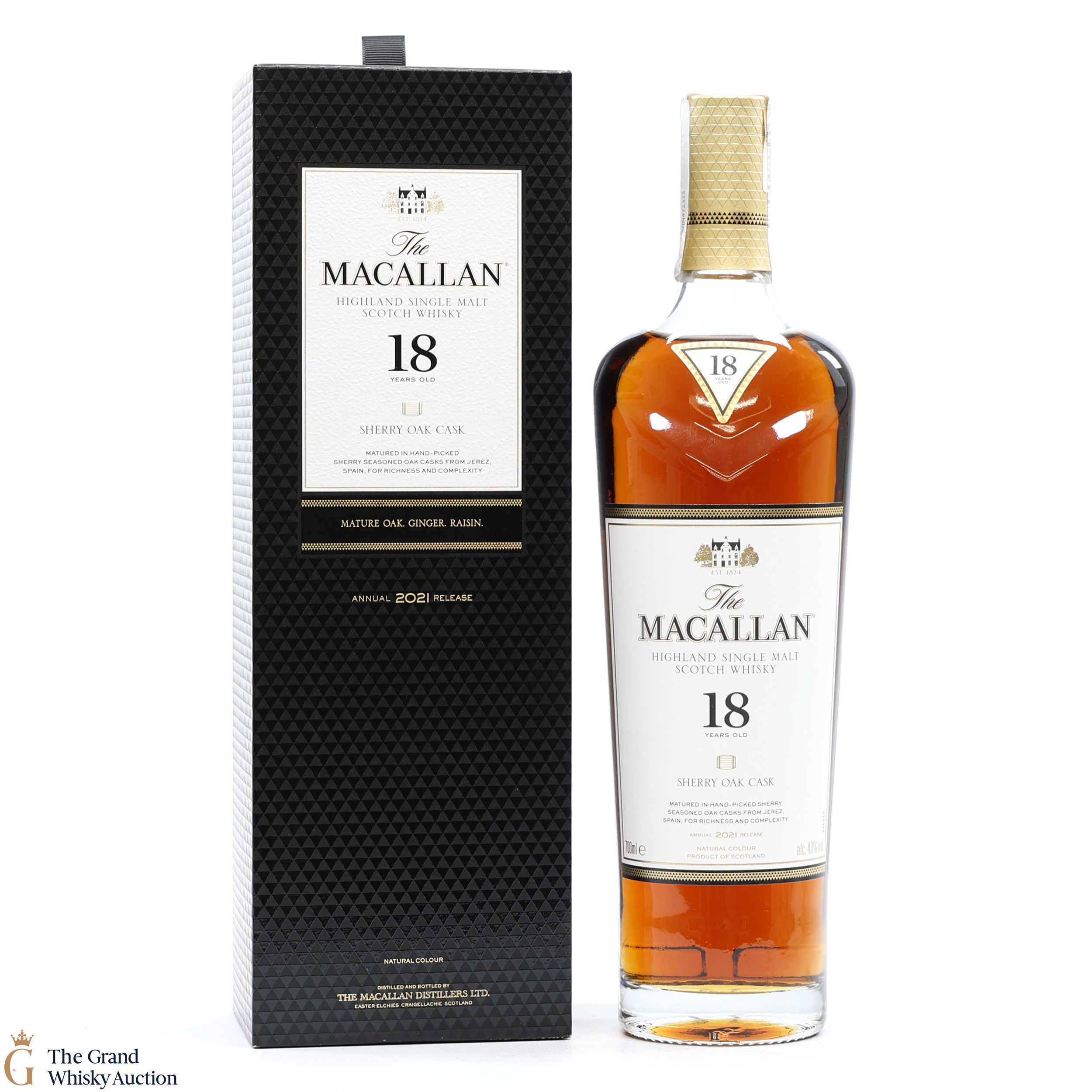 Macallan - 18 Year Old Sherry Oak - (2021) Auction | The Grand Whisky ...
