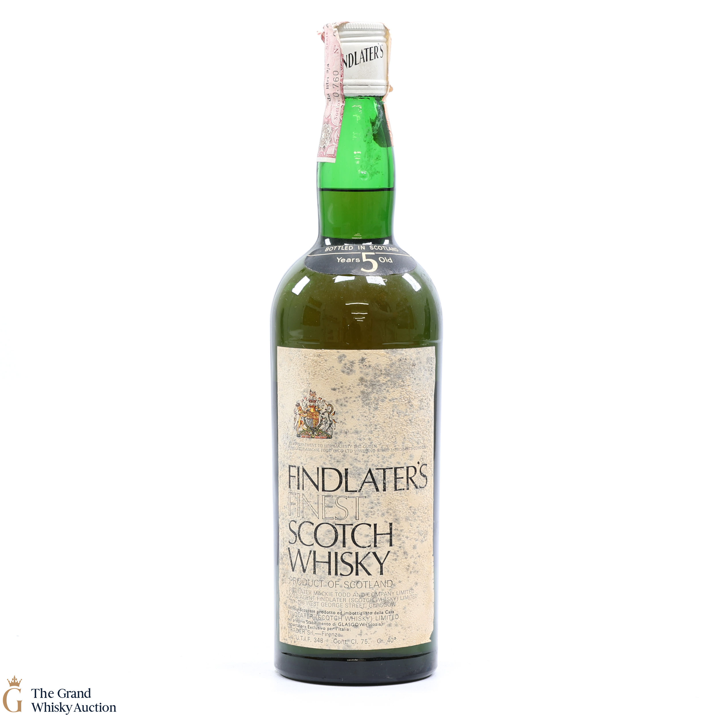 Findlater's - 5 Year Old - 1980's Auction | The Grand Whisky Auction