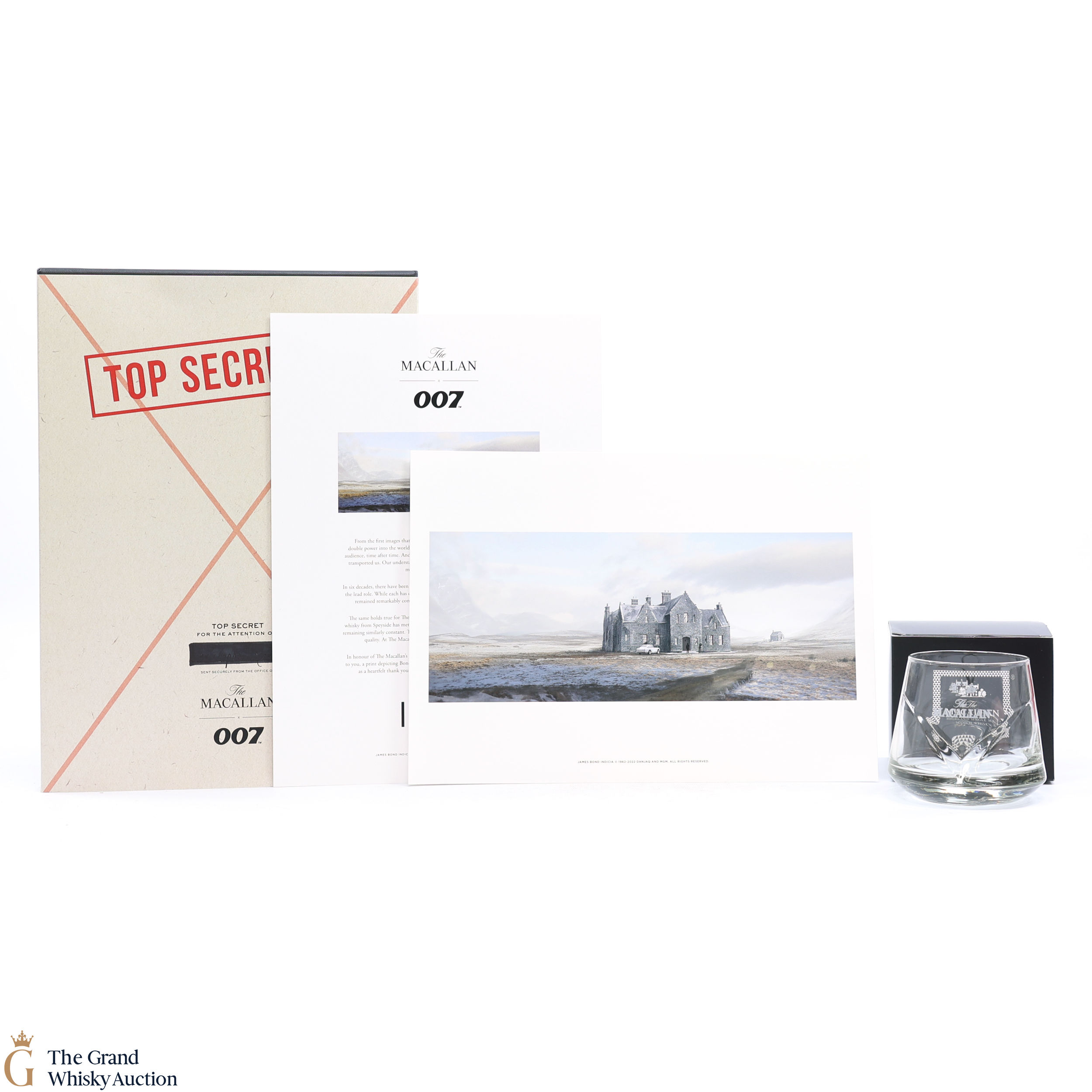 Macallan - James Bond 007 - Top Secret - Print + Glass Auction | The ...