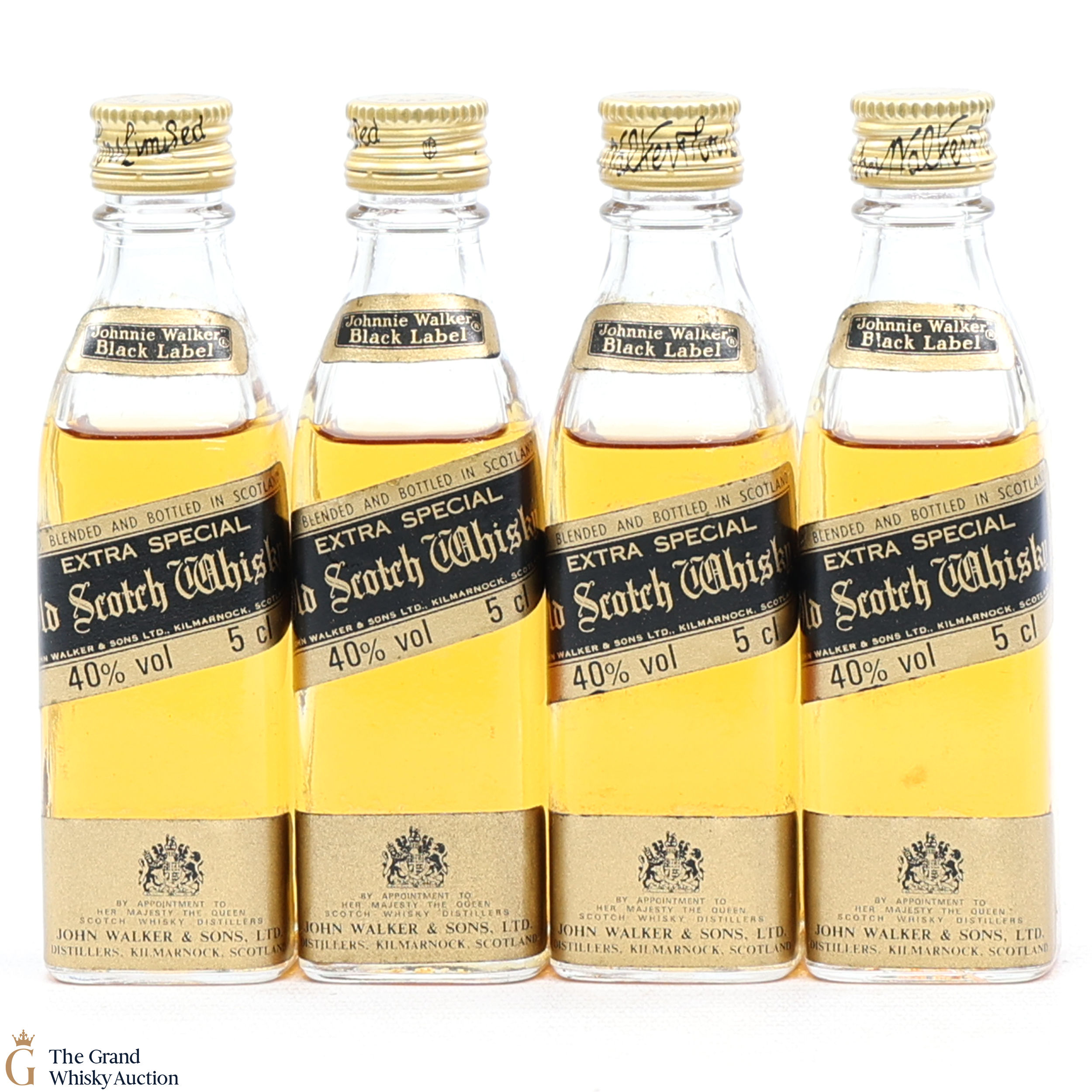 Johnnie Walker - Black Label (4 x 5cl) Auction | The Grand Whisky Auction