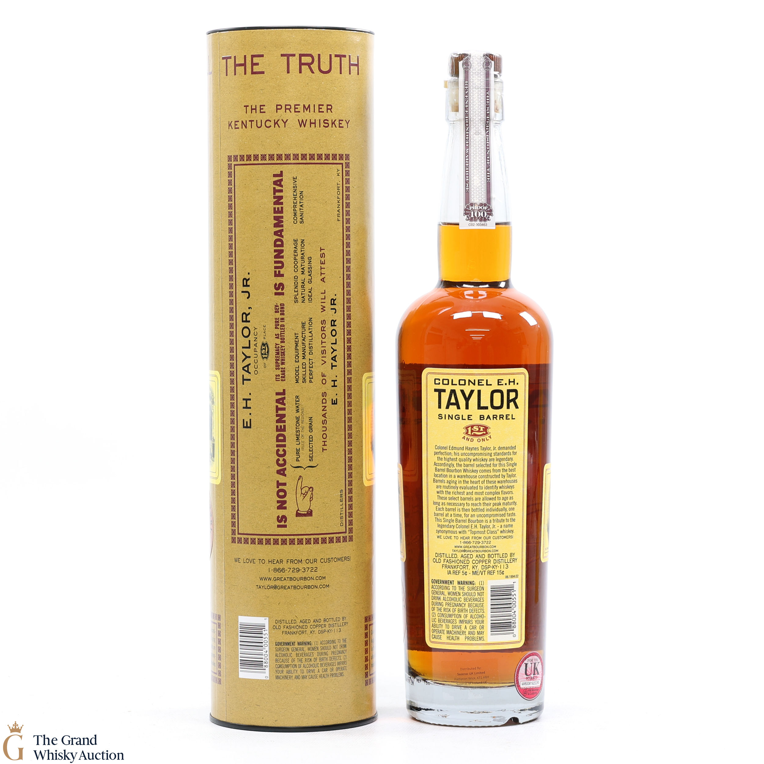 Colonel EH Taylor - Single Barrel - Harrods Exclusive (75cl) Auction ...