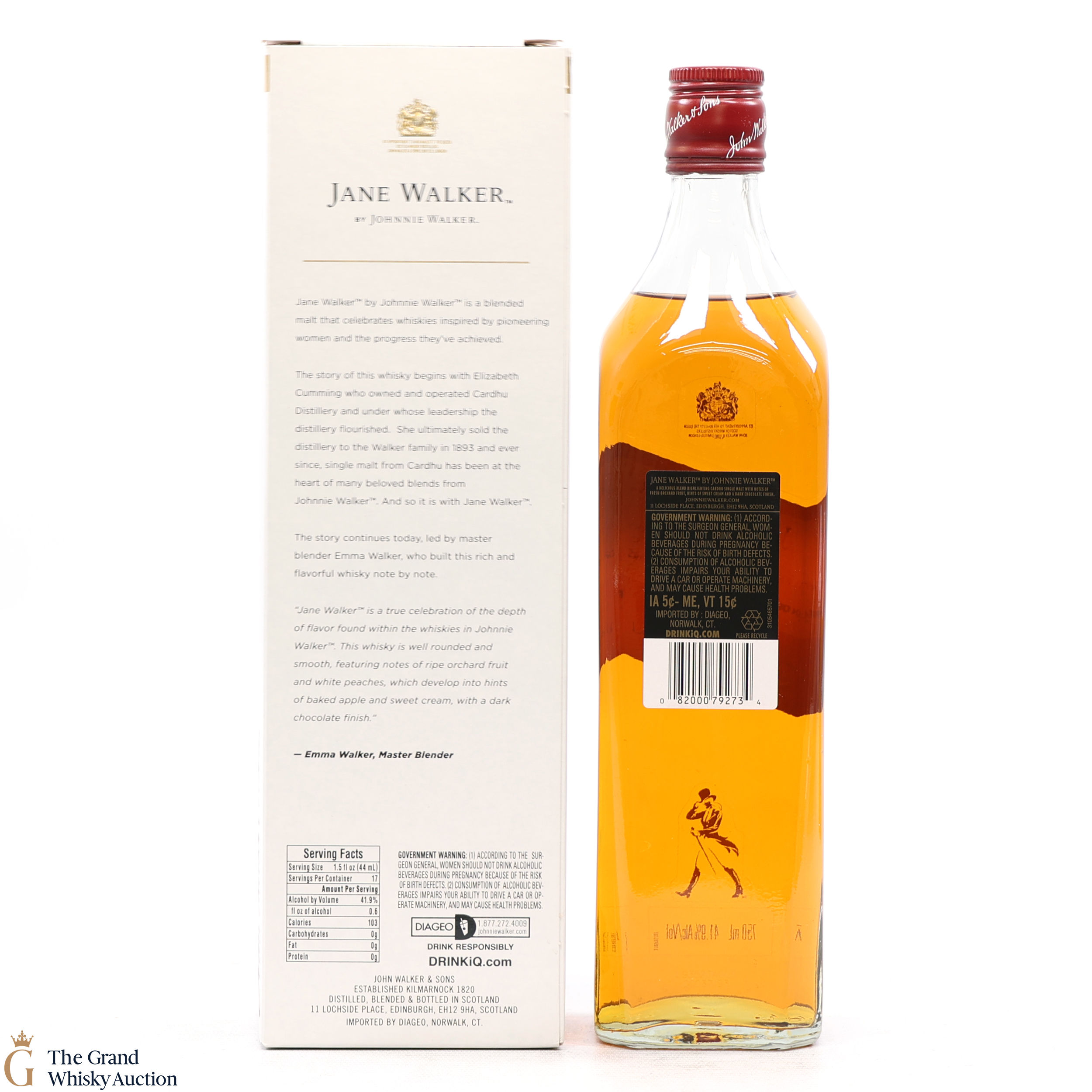 Johnnie Walker - 10 Year Old - Jane Walker (75cl) Auction | The Grand ...