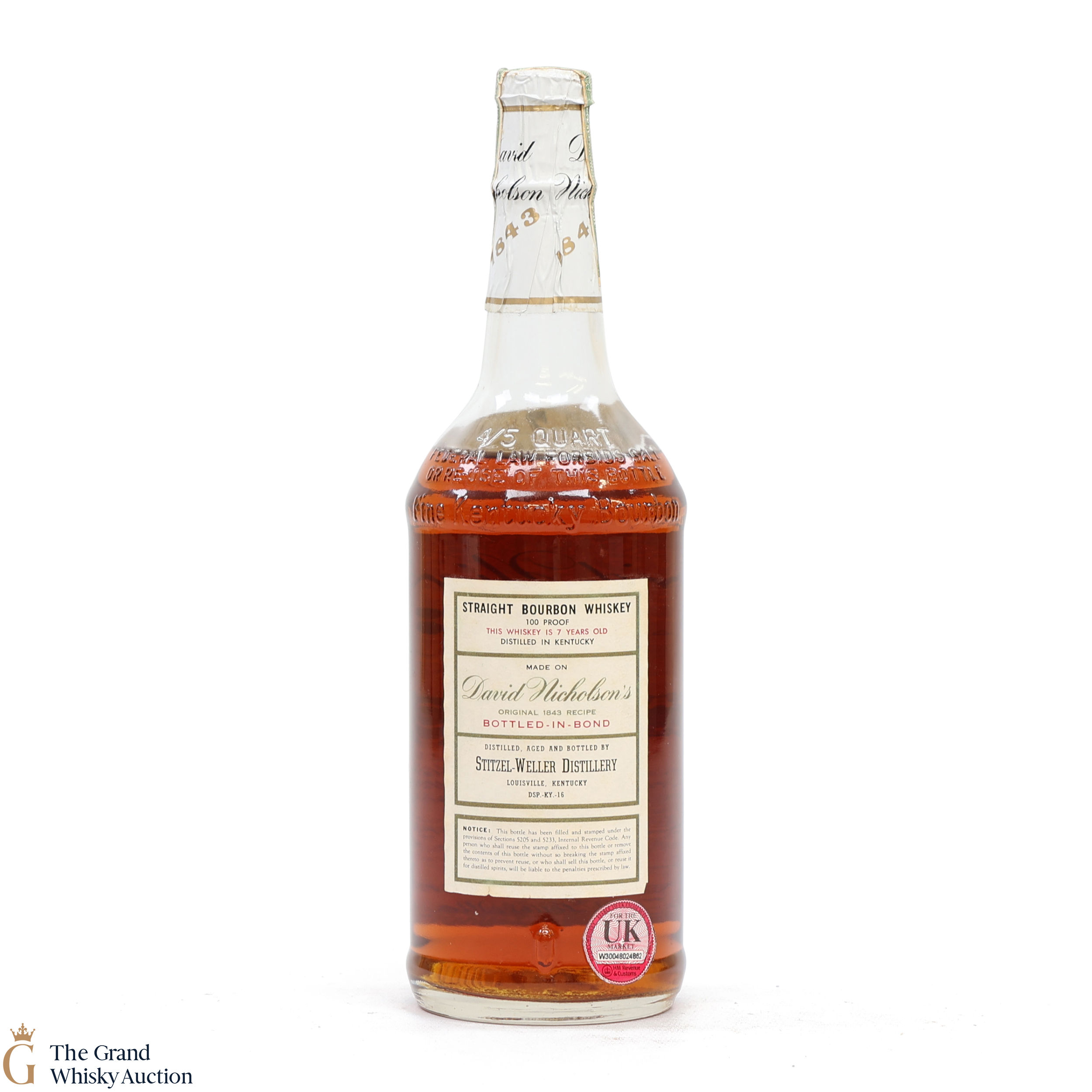 David Nicholson - 7 Year Old - 1843 Original - Stitzel-Weller Auction ...