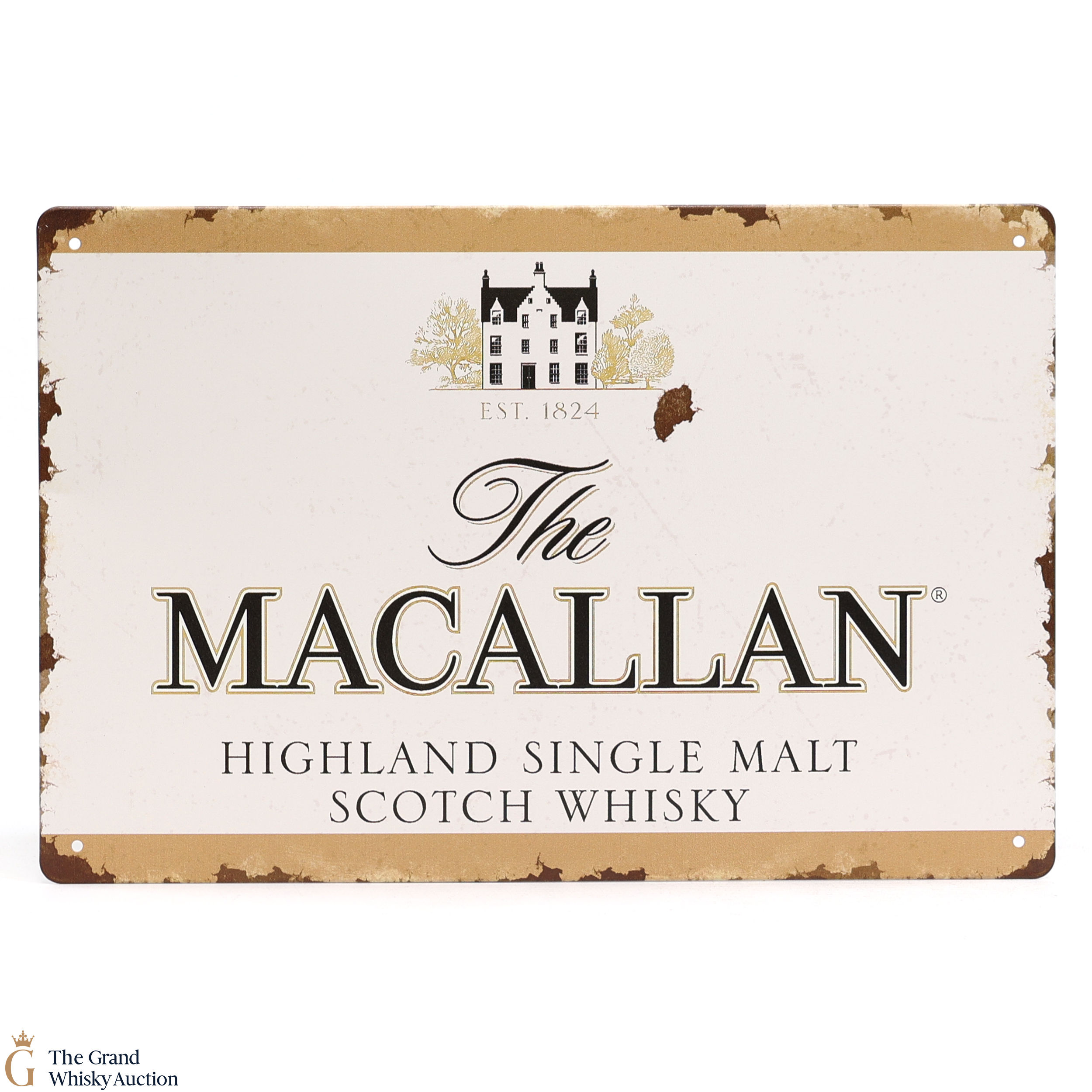 Macallan - Metal Wall Picture Auction | The Grand Whisky Auction