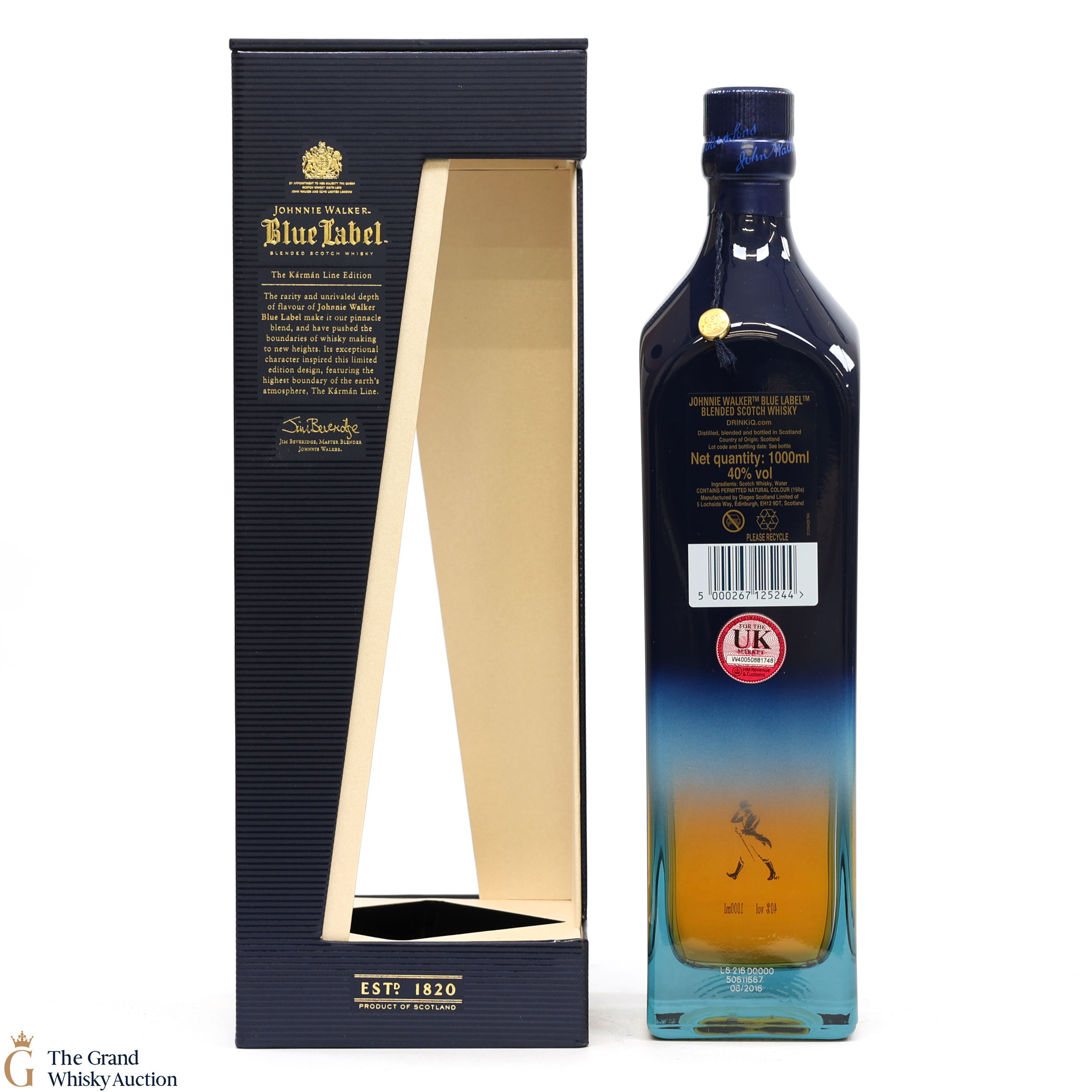 Johnnie Walker - Blue Label - Kármán Line Edition 1L Auction | The ...