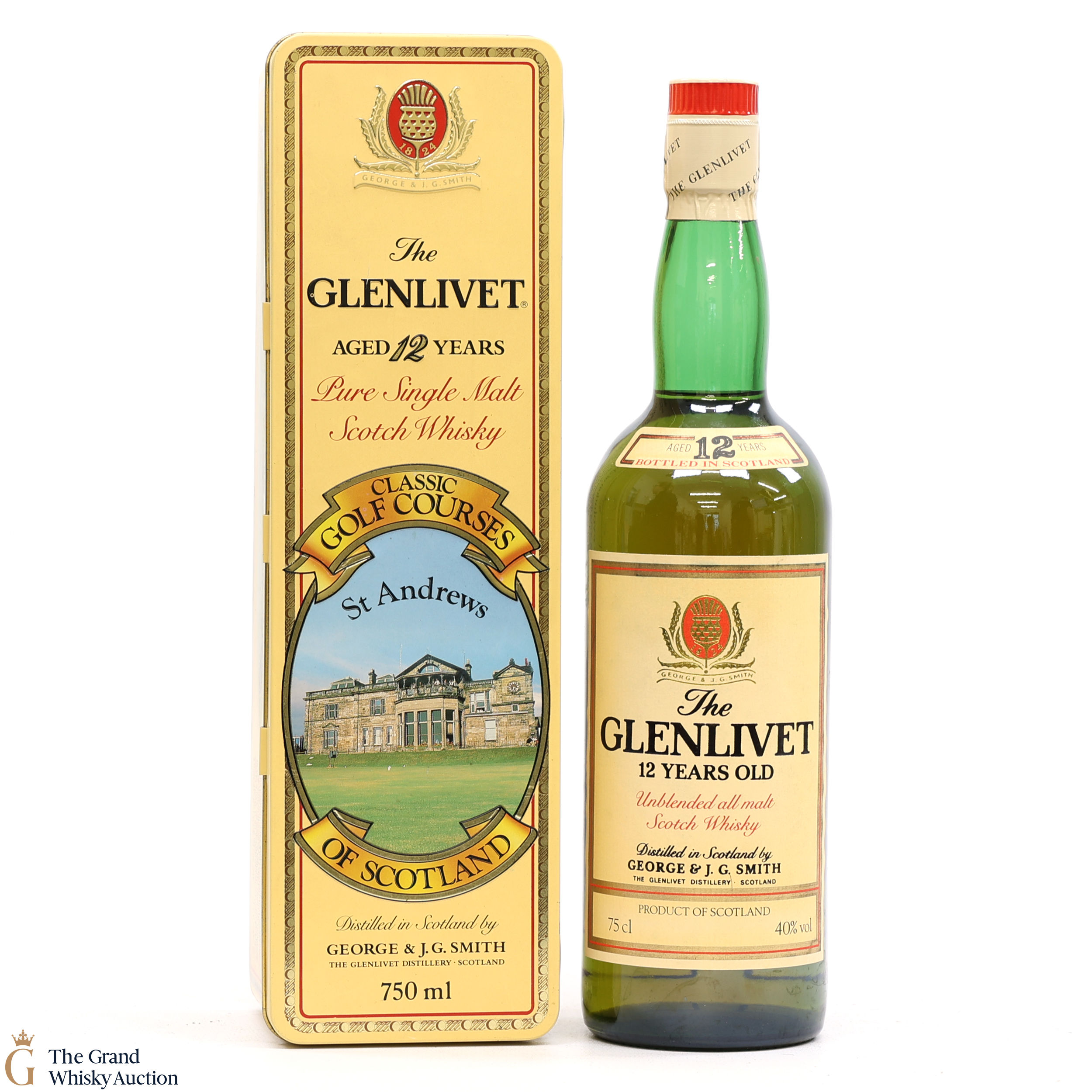 Glenlivet - 12 Year Old - St Andrews (75cl) Auction | The Grand Whisky ...