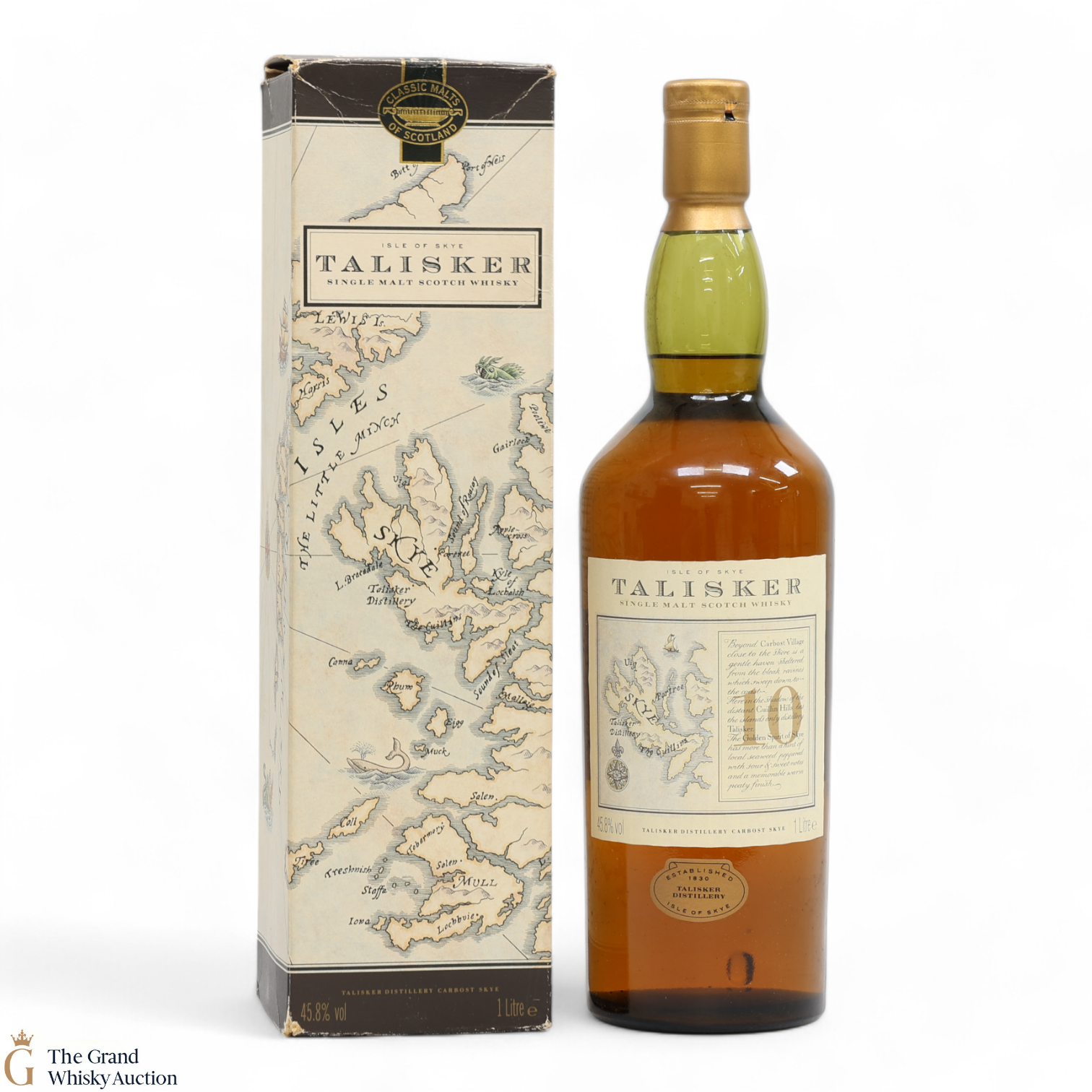 Talisker - 10 Year Old - Map Label 1990s (1L) Auction | The Grand ...