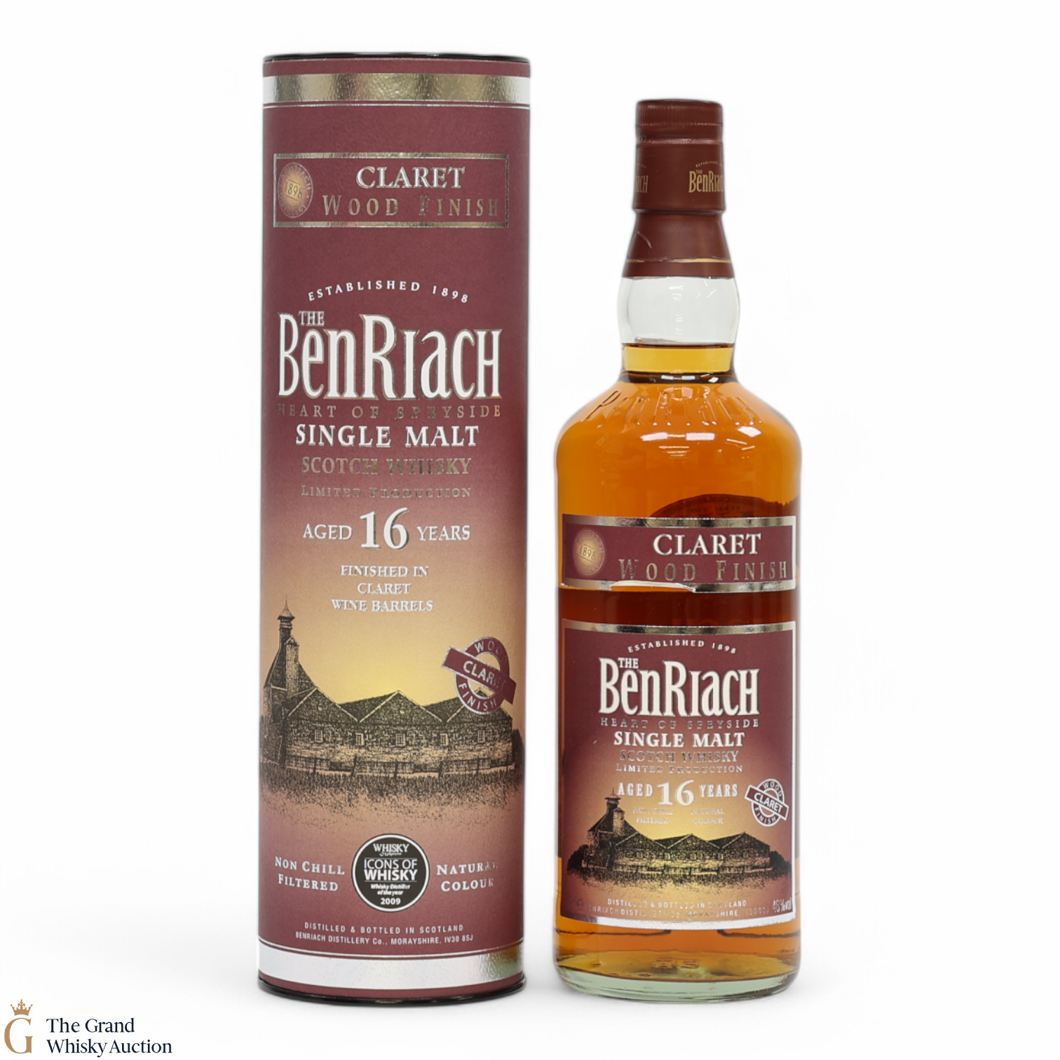 Benriach - 16 Year Old - Claret Wood Finish Auction | The Grand Whisky ...