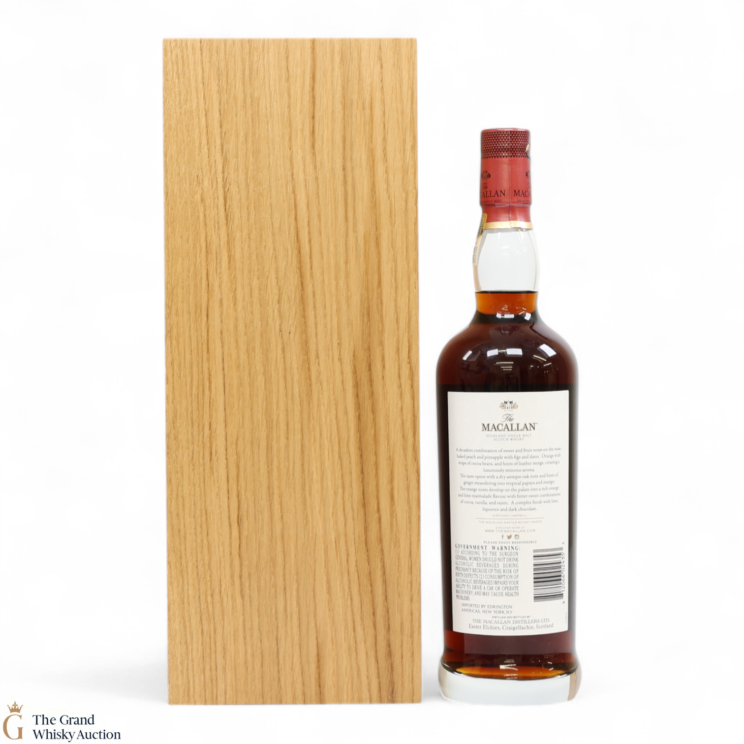 Macallan - 60 Year Old - The Red Collection Auction | The Grand Whisky ...